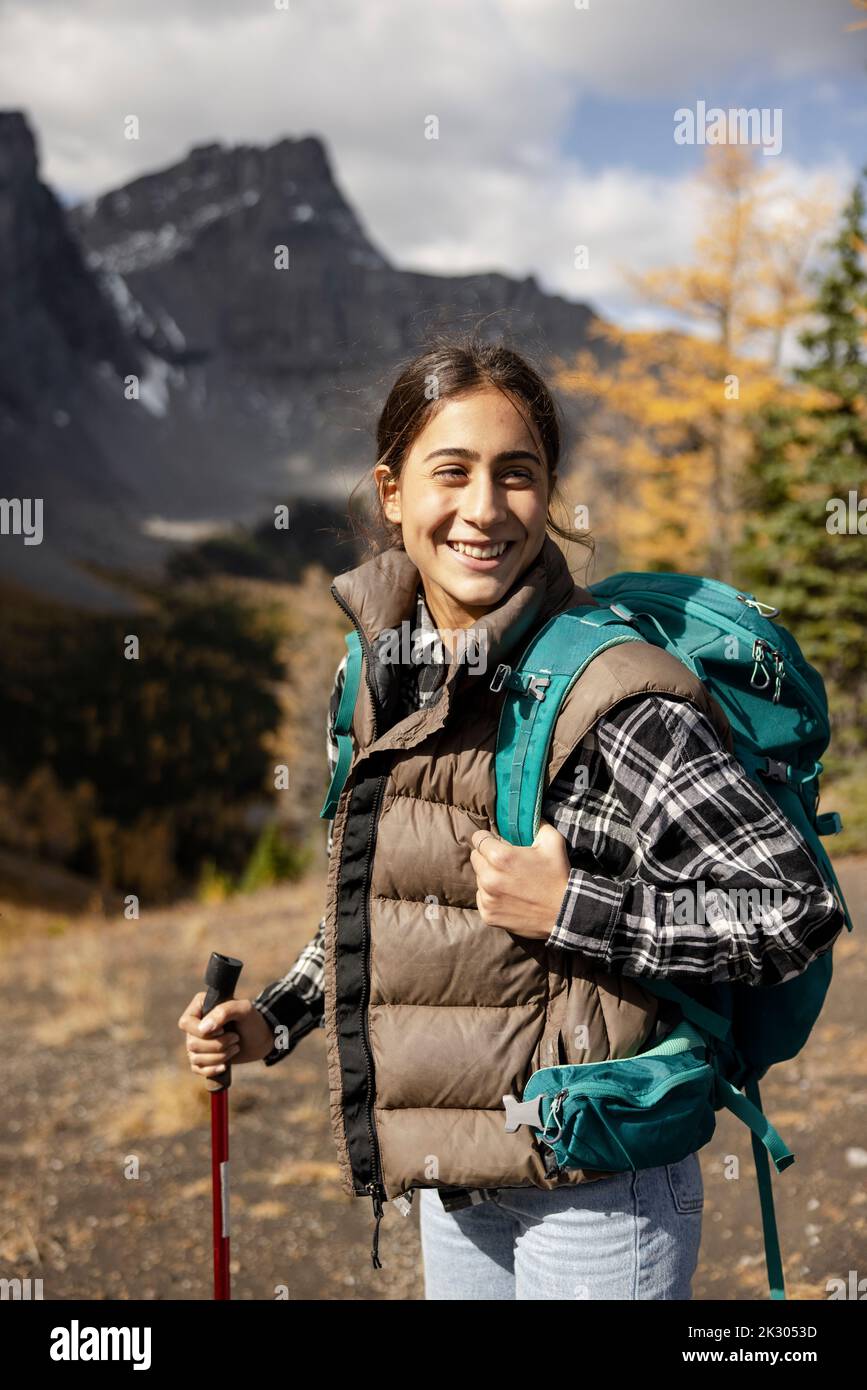Vest backpack hi-res stock photography and images - Alamy