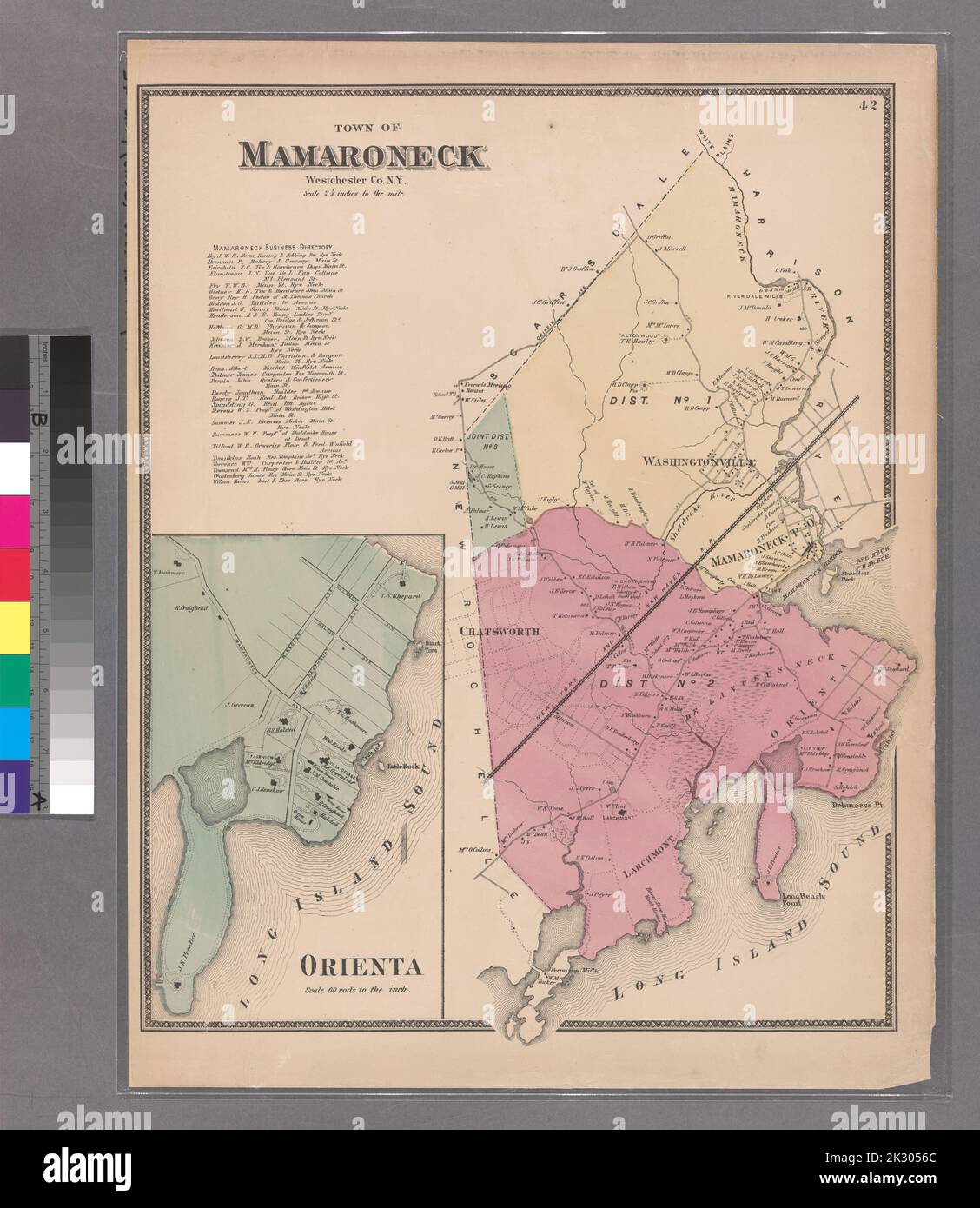 Map of mamaroneck new york hi-res stock photography and images - Alamy