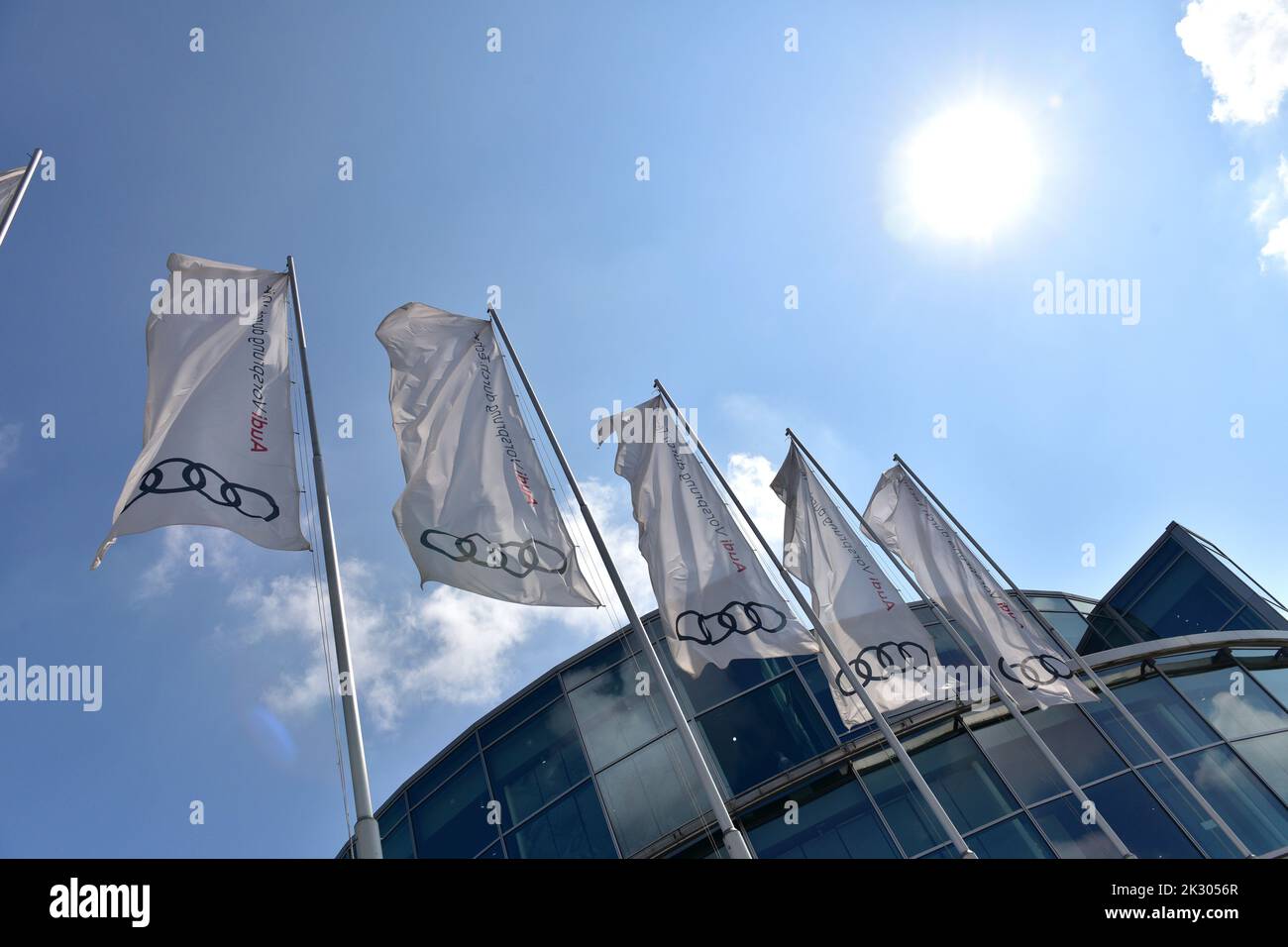 Audi factory at the headquarters in Ingolstadt, Bavaria Stock Photo - Alamy