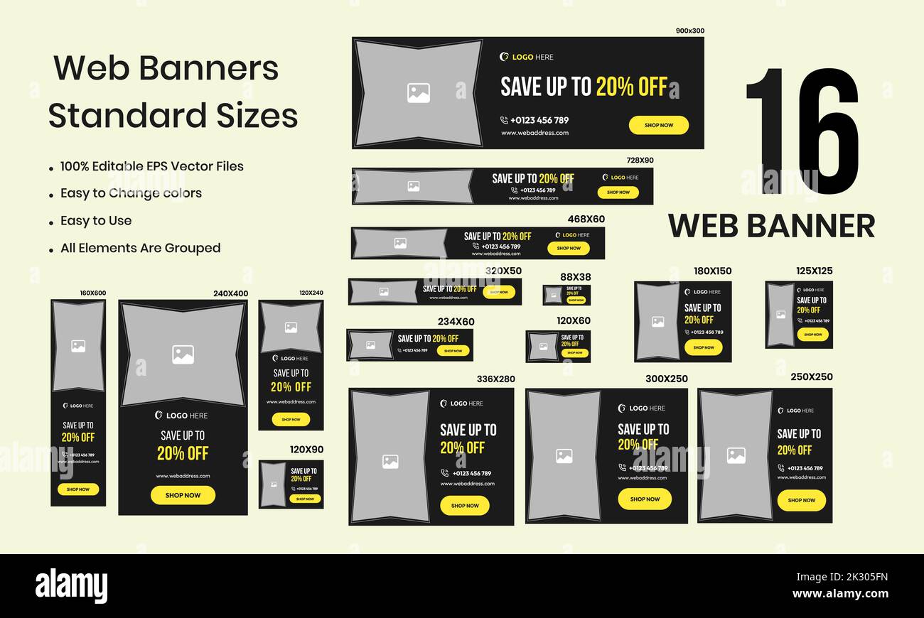 Big sale social media banner design, marketing material web sets banner ...