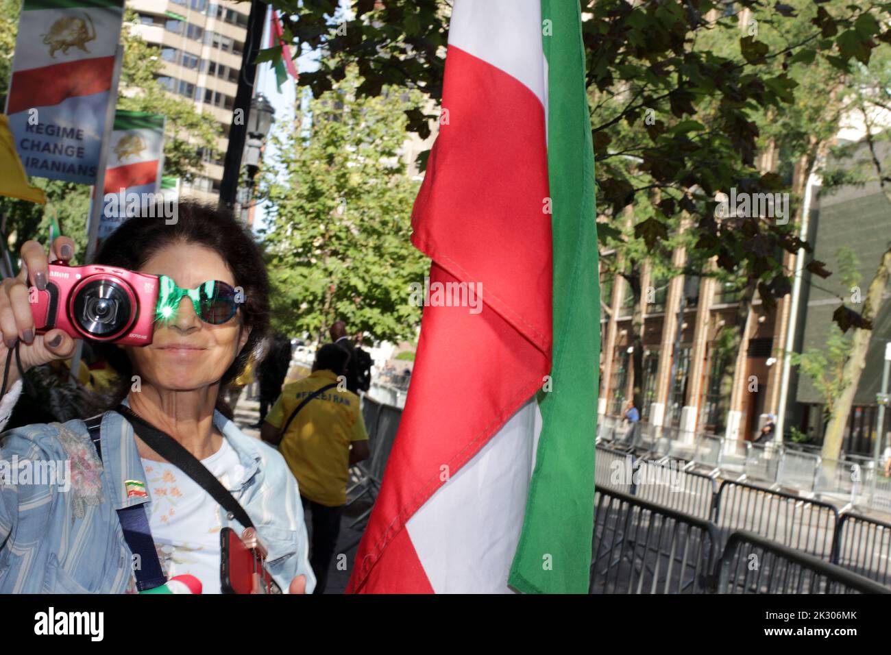 New York, NY, USA. 21st Sep, 2022. United Nations. Protest Against Iran ...