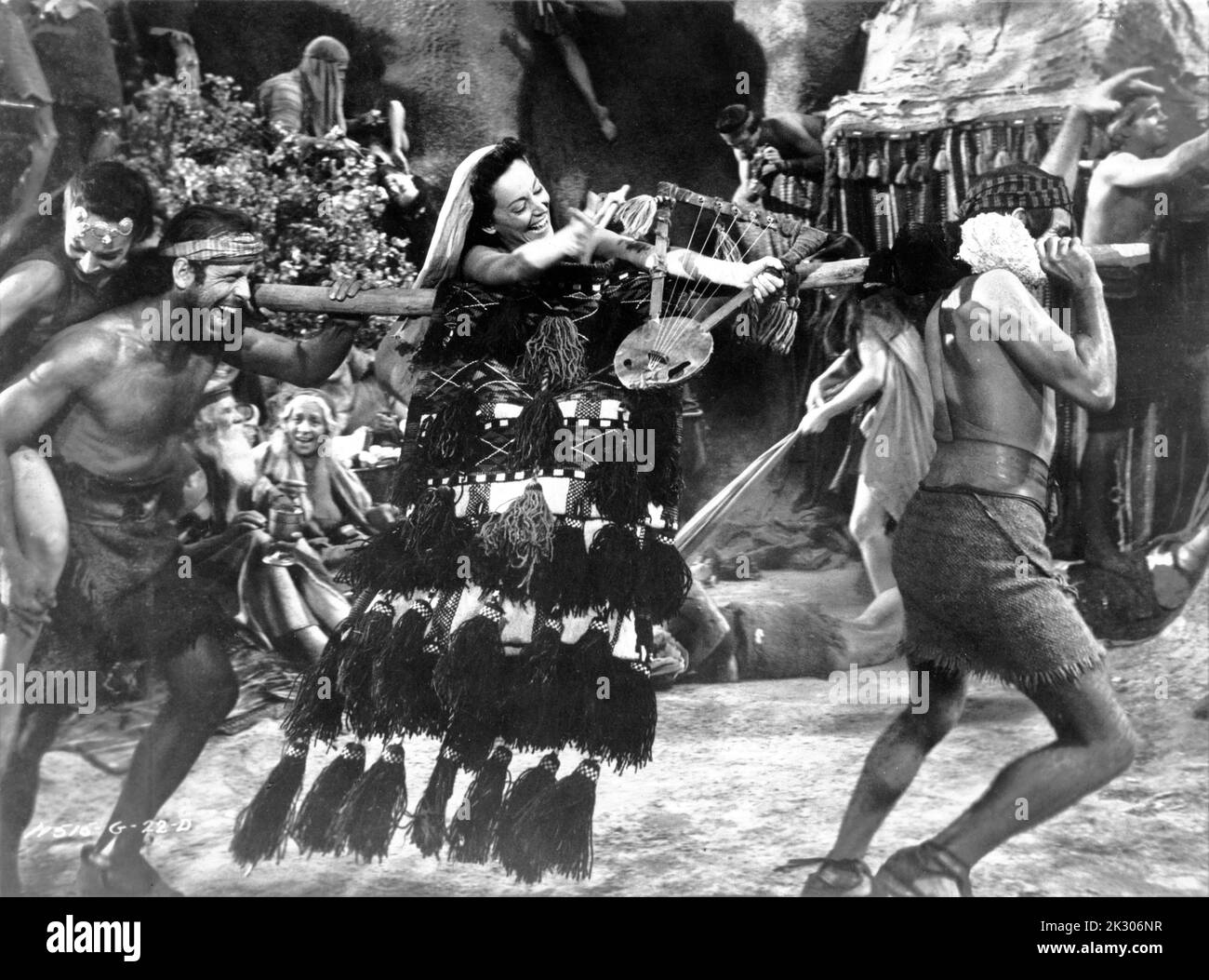 Worshipping the Golden Calf in THE TEN COMMANDMENTS 1956 director CECIL ...