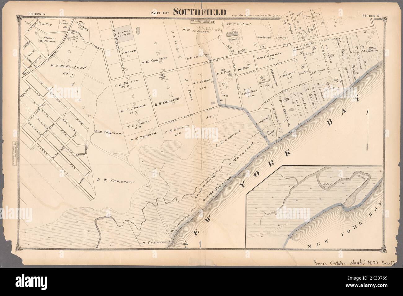 Cartographic, Maps. 1874. Lionel Pincus and Princess Firyal Map ...