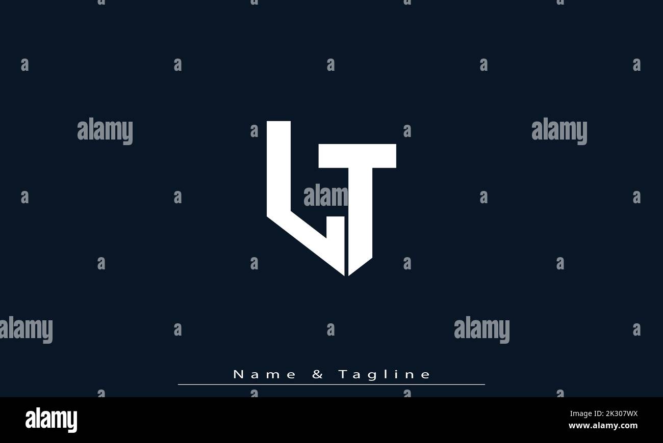Alphabet letters Initials Monogram logo LT , TL Stock Vector Image ...