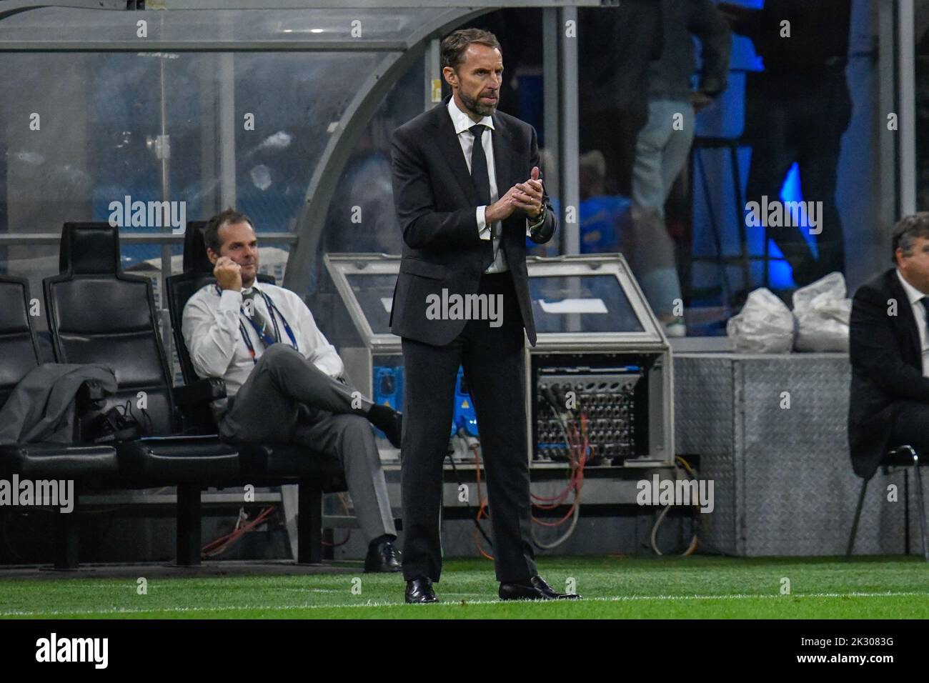 Milan, Italy. 23rd Sep, 2022. England's Head Coach Gareth Southgate ...