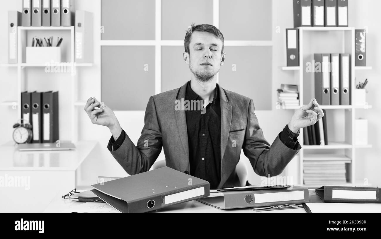 Yoga work secretary practicing hi-res stock photography and images - Alamy
