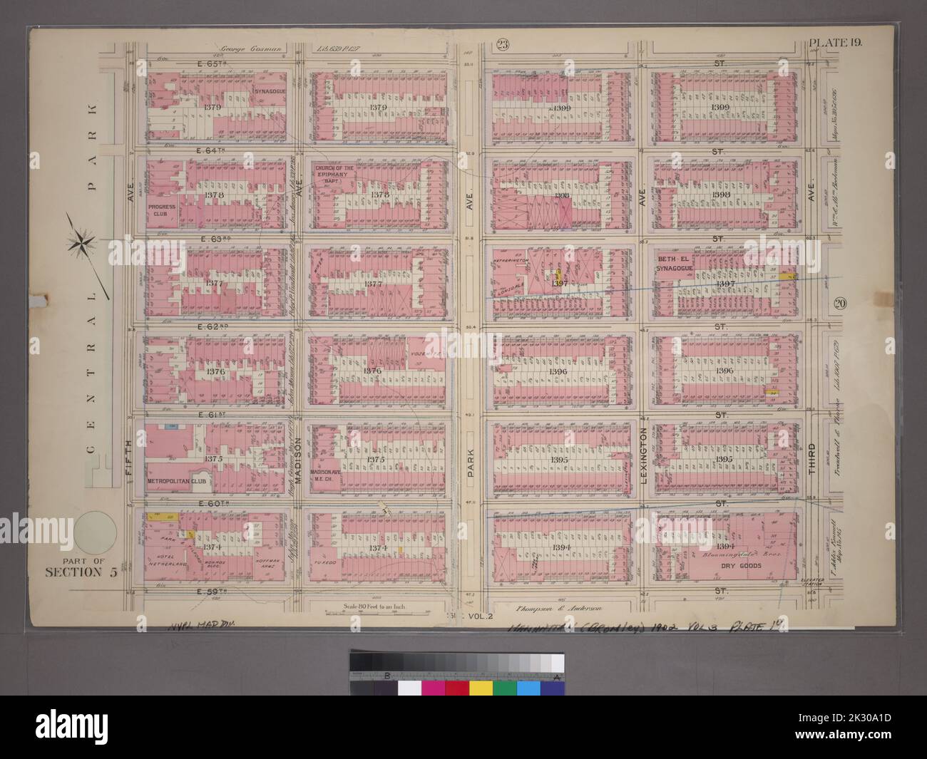 Cartographic, Maps. 1898. Lionel Pincus and Princess Firyal Map ...