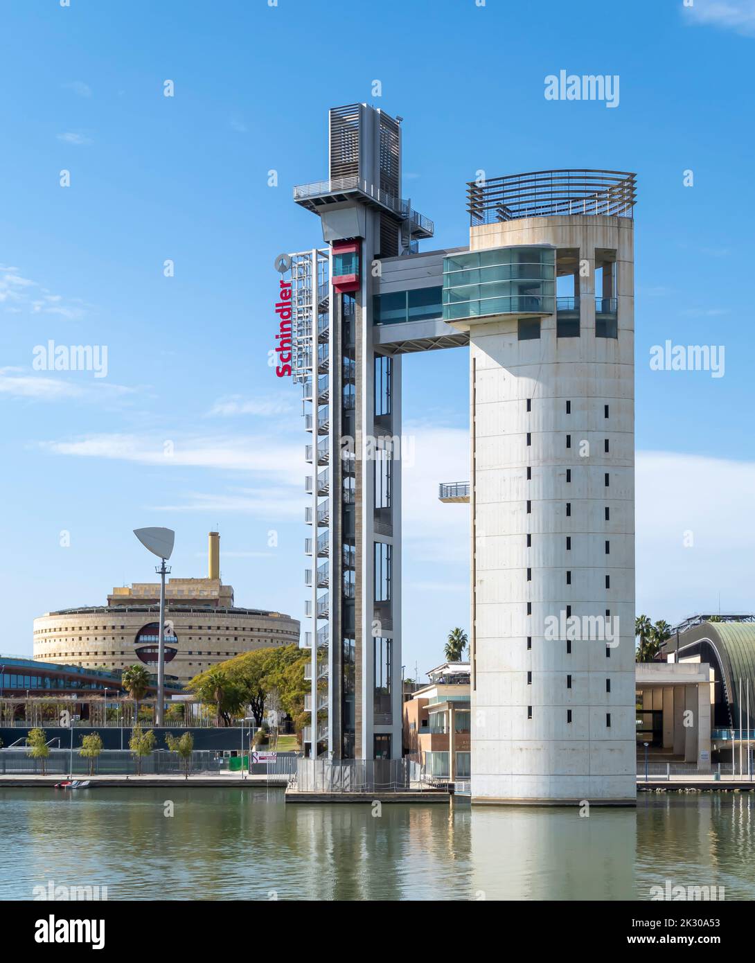 Schindler Tower, Seville, Spain The tower was built in 1992, 65-meter ...