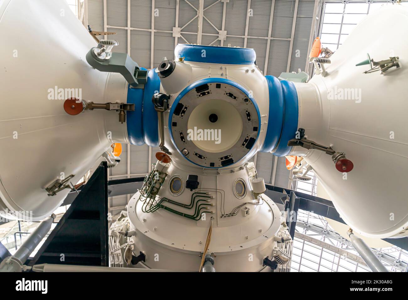 MIR orbital complex. Colseup, detail, Scale 1:1. VDNH, Aerospace ...
