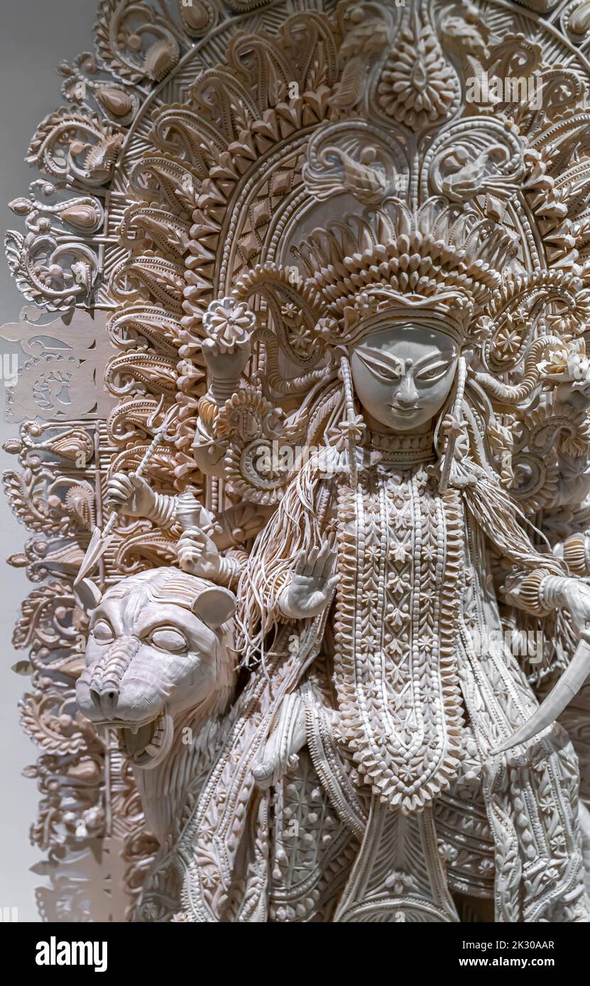 Durga killing demon Mahisha- durga Mahishasuramardini - Shola pith ...