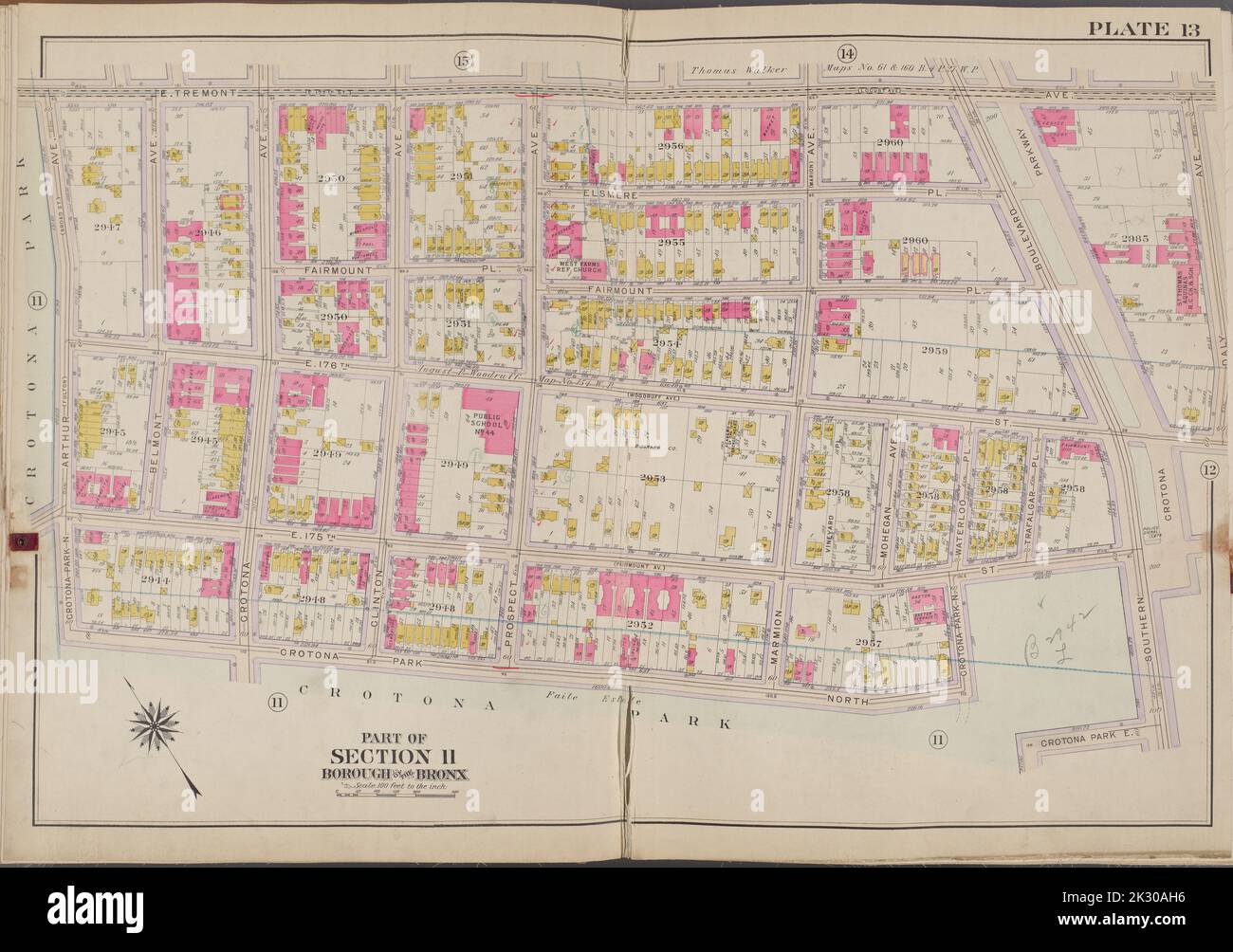 Cartographic, Maps. 1911. Lionel Pincus and Princess Firyal Map Division. Bronx (New York, N.Y ...