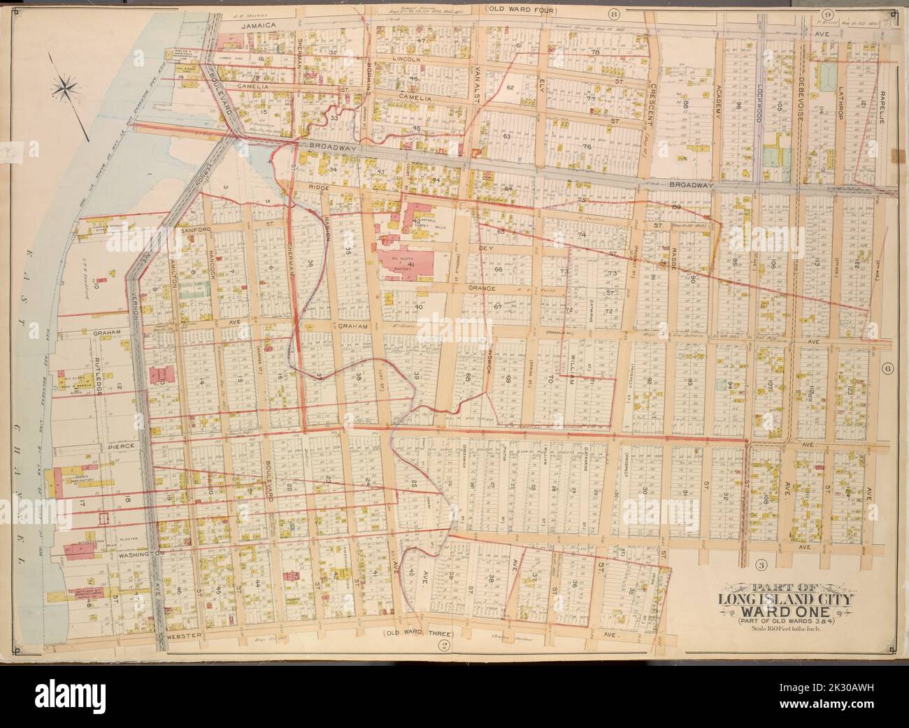 Map of new york city including queens hi-res stock photography and ...