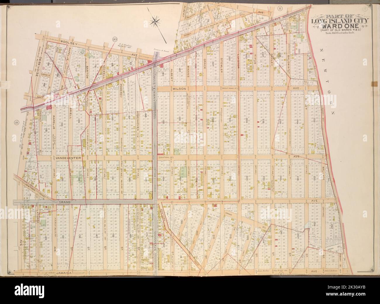Old map of flushing hi-res stock photography and images - Alamy