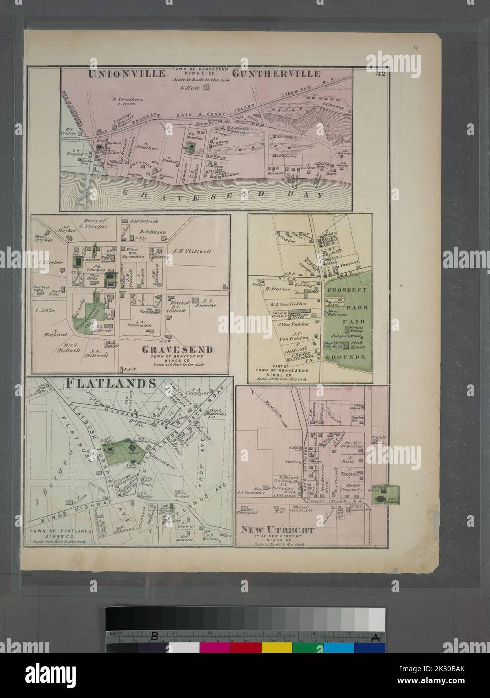 Map of gravesend hi-res stock photography and images - Alamy