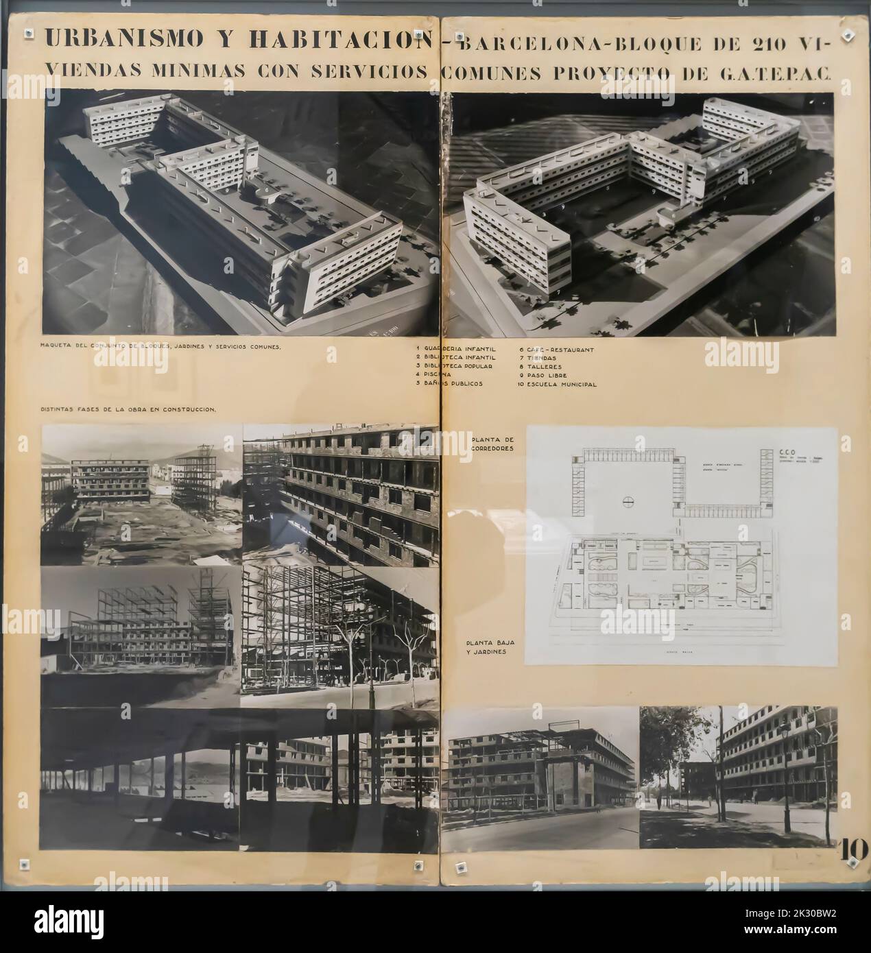 Gatcpac - Layout design, 1935, Barcelona.Museo Reina Sofia, Madrid ...