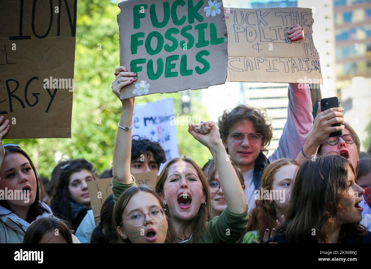Montreal, Quebec, Canada. 23rd Sep, 2022. Thousands of protesters ...