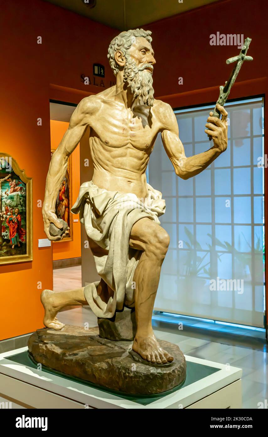 Pietro Torrigiano - San Jerónimo Penitente, sculpture. 1520s. Seville ...