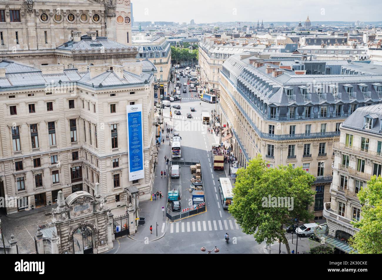 Paris, France - August 26 2022: Galeries Lafayette Rooftop Terrace: A ...