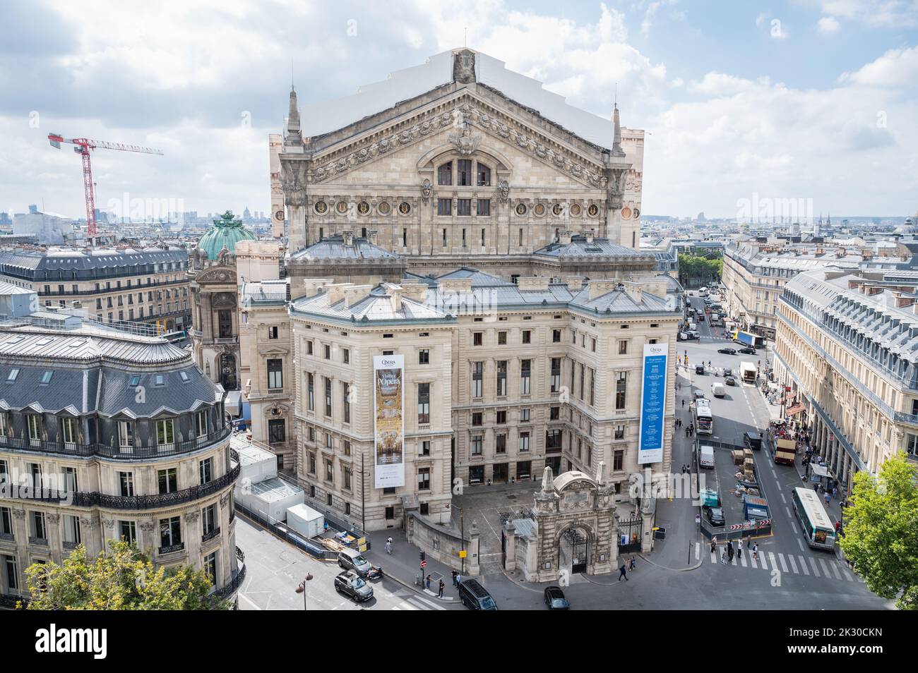 Paris, France - August 26 2022: Galeries Lafayette Rooftop Terrace: A ...