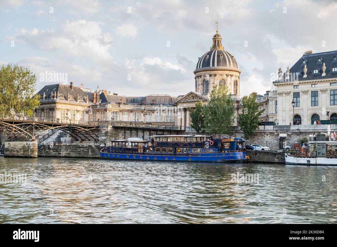 Paris, France - August 26 2022: Bridge Pont des Arts, Paris, France ...