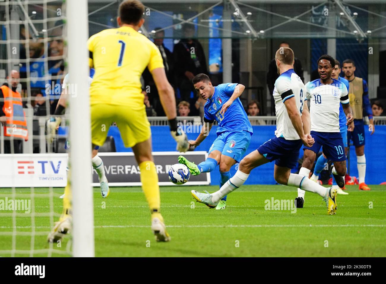 Giacomo Raspadori (Italy) during the UEFA Nations League, League A ...