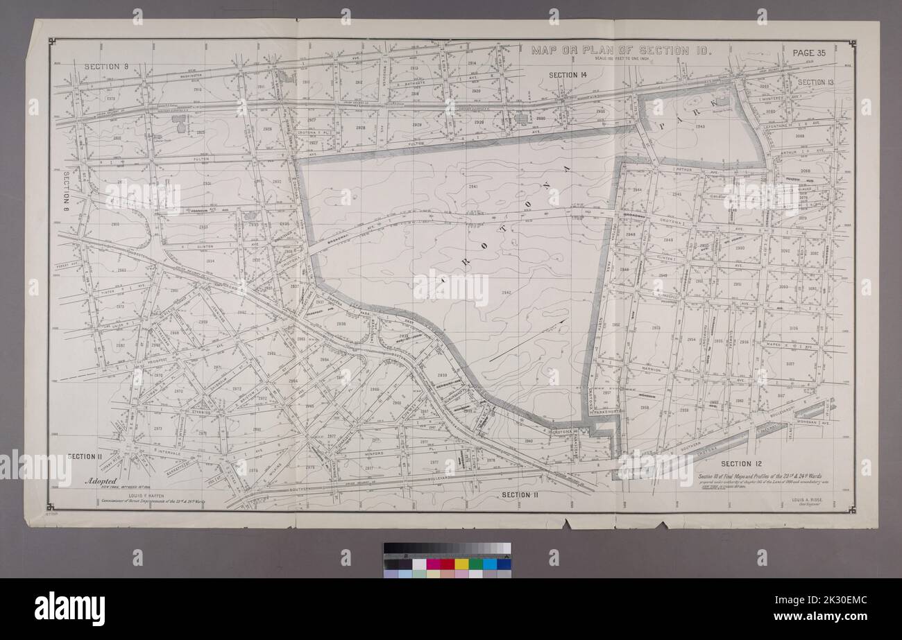 New York (N.Y.). Topographical Bureau. Cartographic, Maps. 1892 - 1895 ...