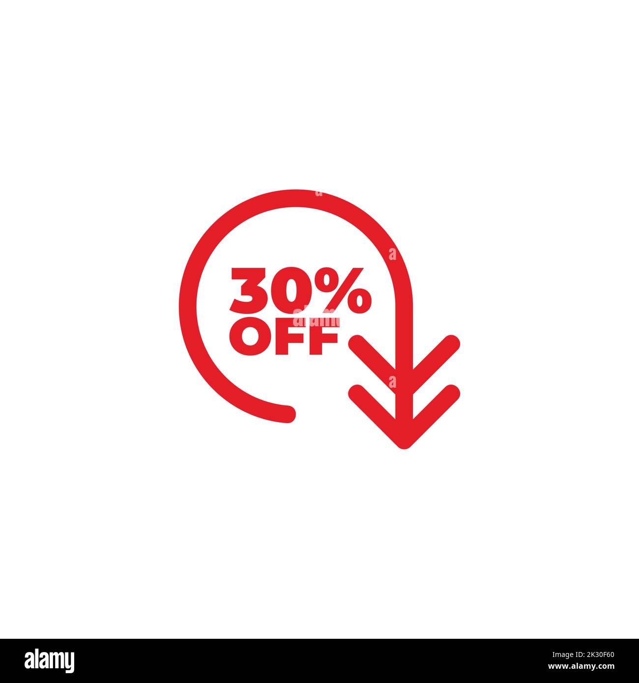 circle down arrow percent off vector Stock Vector Image & Art - Alamy