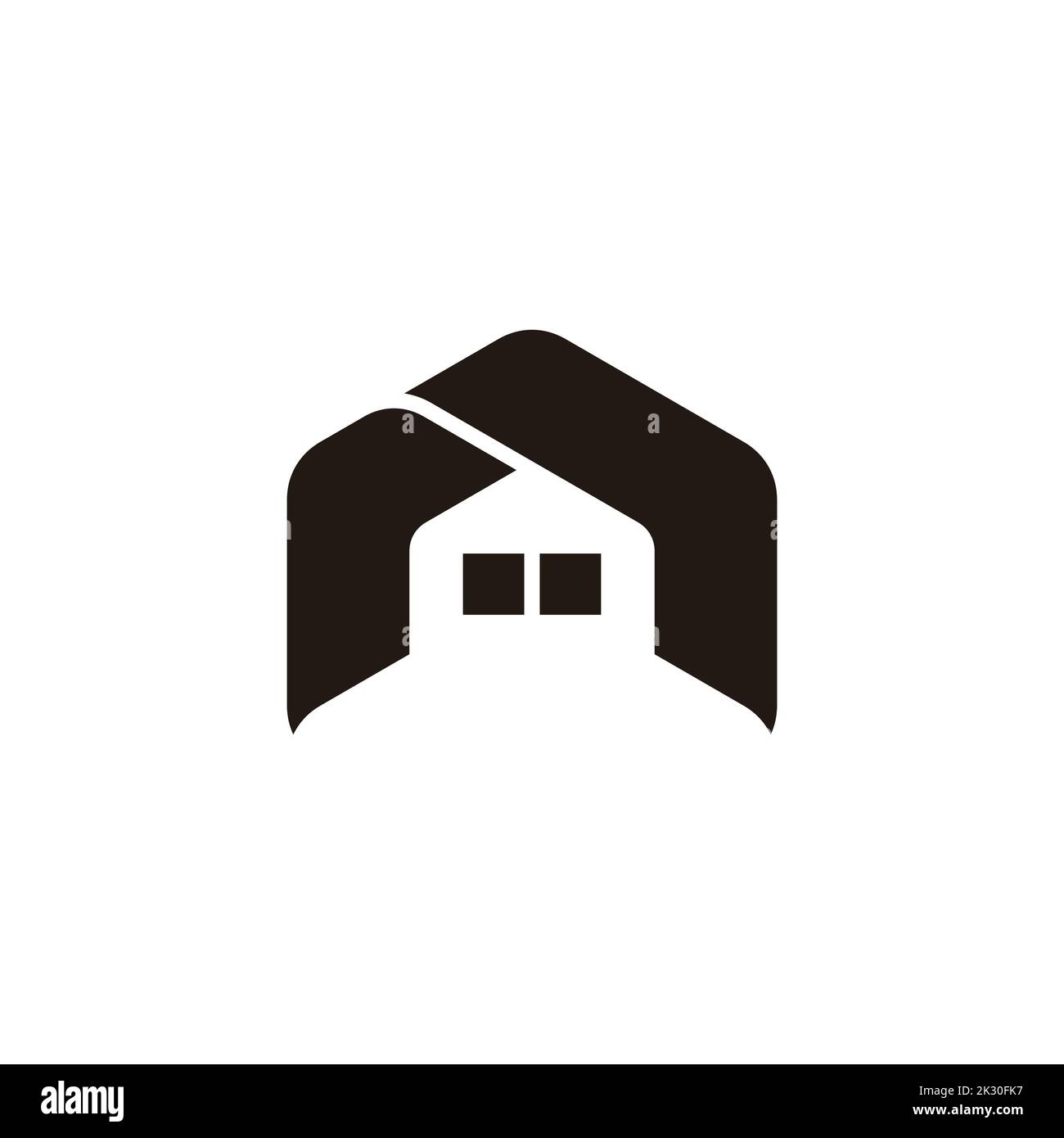 home factory curves design logo vector Stock Vector Image & Art - Alamy