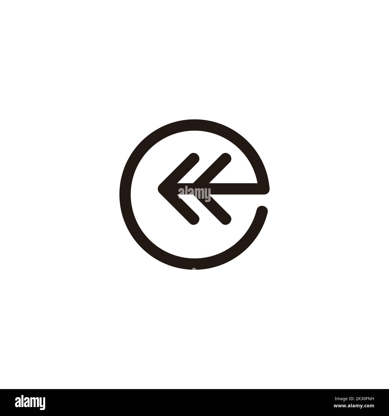 letter e center arrow simple stripe logo vector Stock Vector Image ...