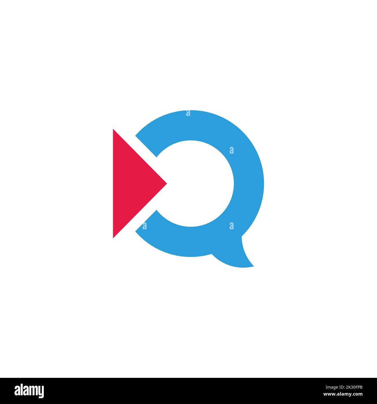 letter qc circle triangle colorful logo vector Stock Vector Image & Art ...