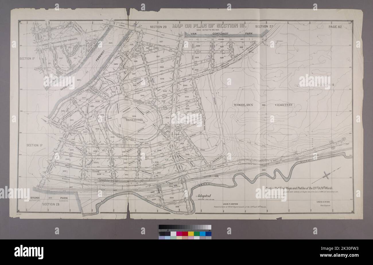 New York (N.Y.). Topographical Bureau. Cartographic, Maps. 1892 - 1895 ...