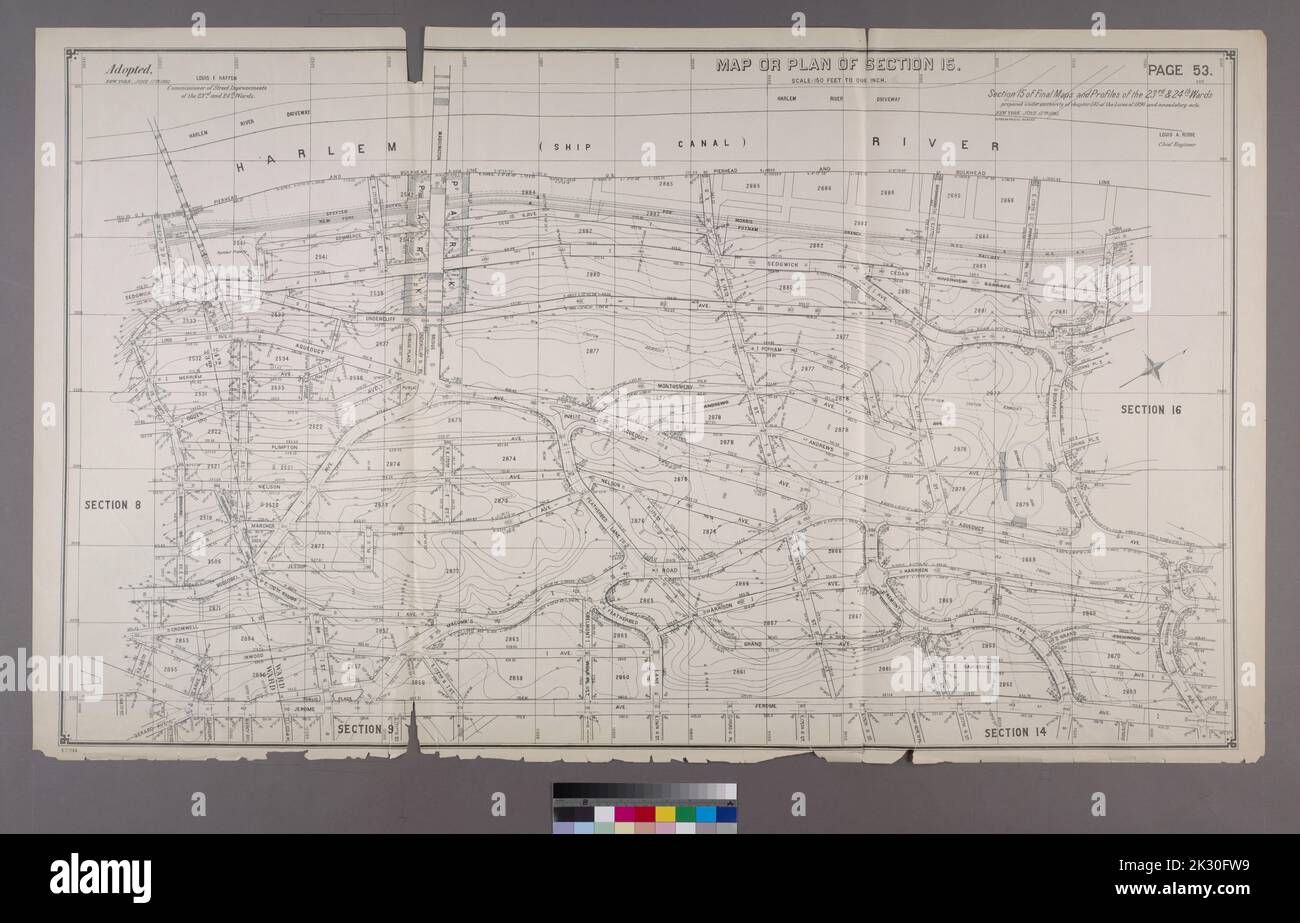 New York (N.Y.). Topographical Bureau. Cartographic, Maps. 1892 - 1895 ...