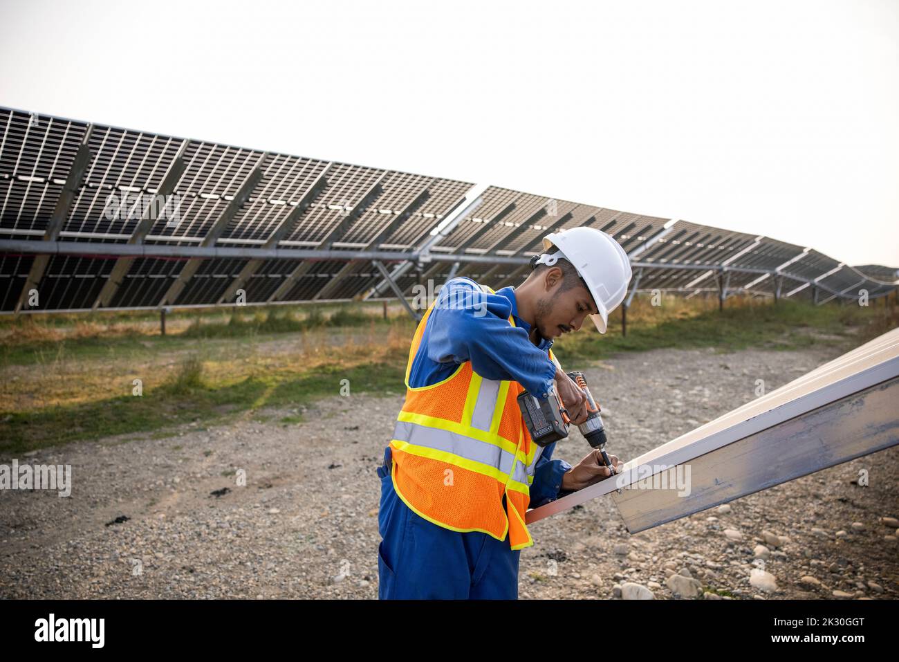 Solar panel maintenance hi-res stock photography and images - Alamy