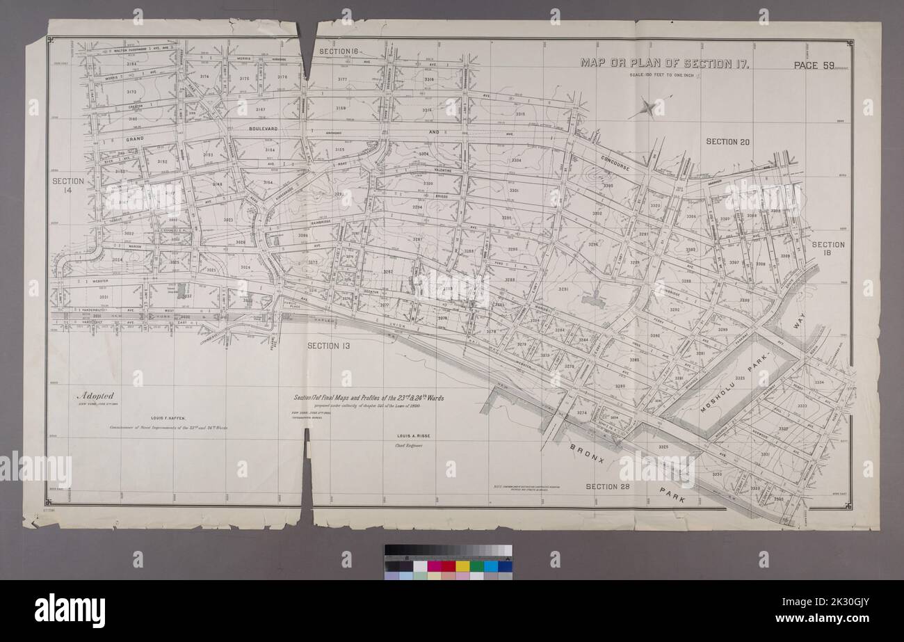 New York (N.Y.). Topographical Bureau. Cartographic, Maps. 1892 - 1895 ...