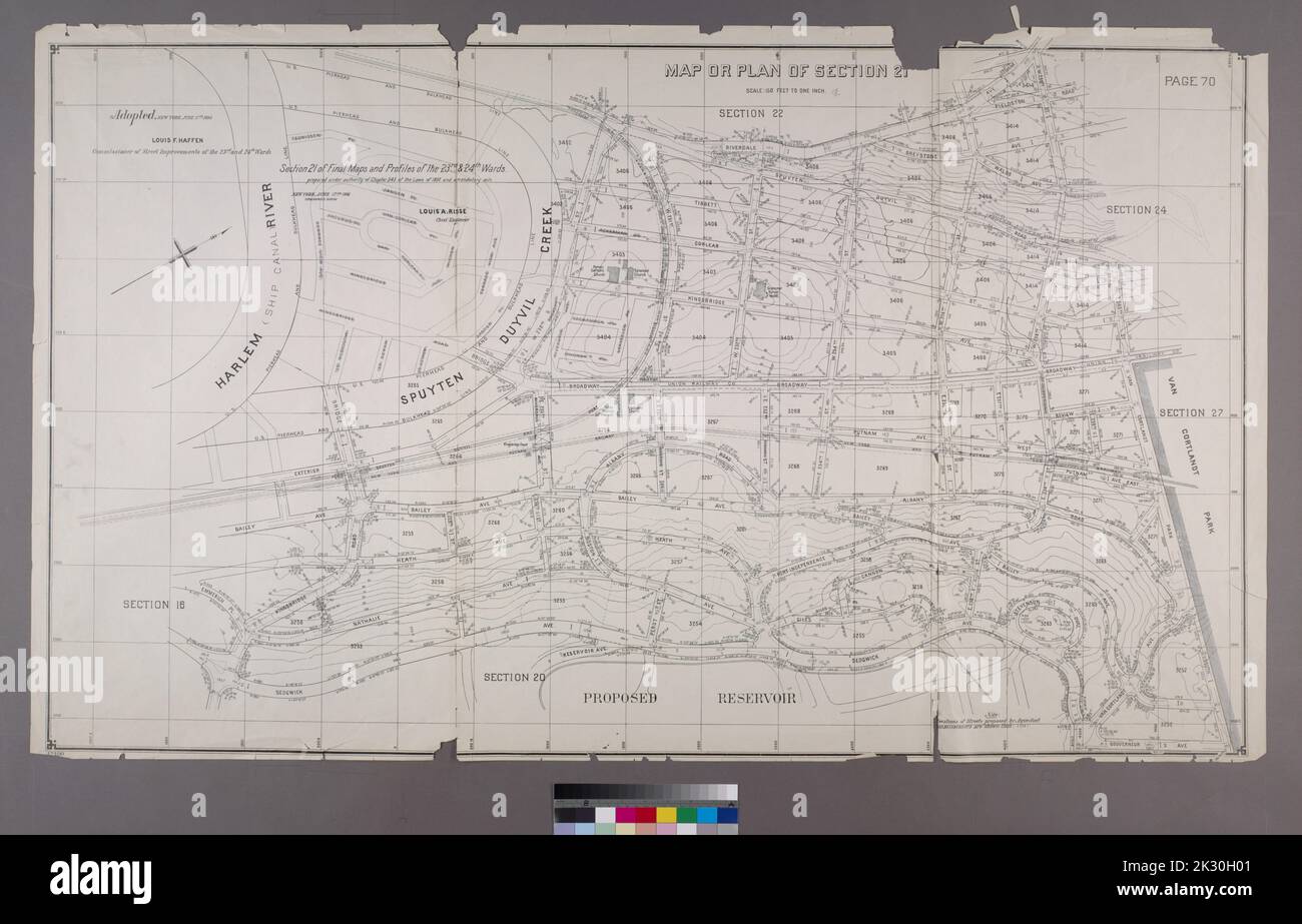 New York (N.Y.). Topographical Bureau. Cartographic, Maps. 1892 - 1895 ...