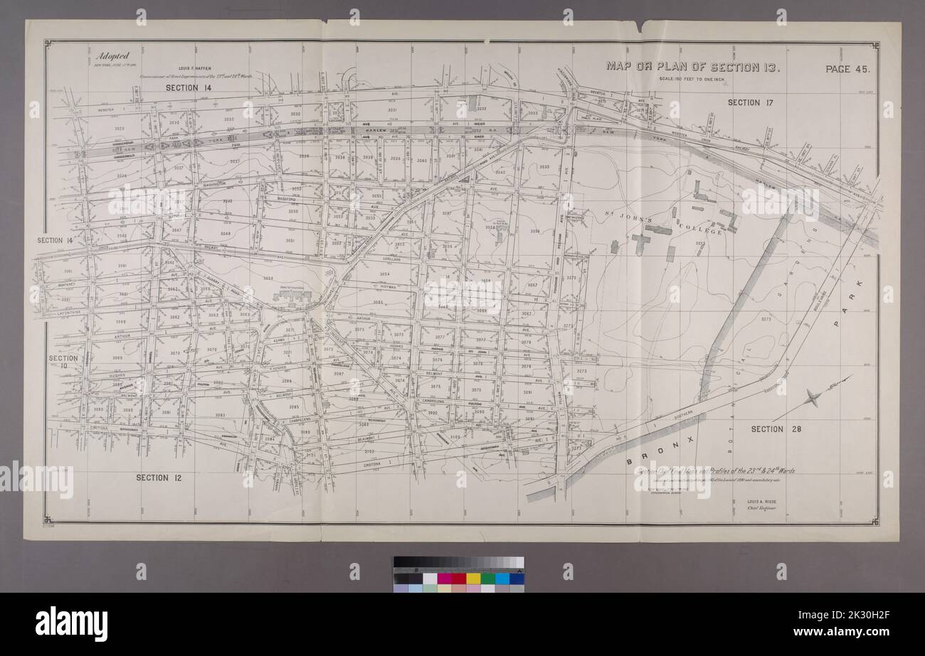 New York (N.Y.). Topographical Bureau. Cartographic, Maps. 1892 - 1895 ...