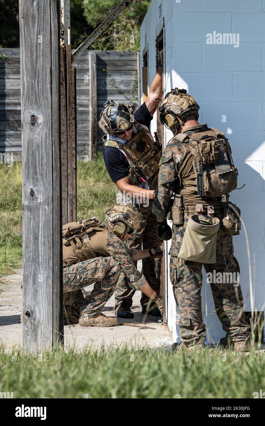 U.S. Marines assigned to Maritime Special Purpose Force, 26th Marine ...