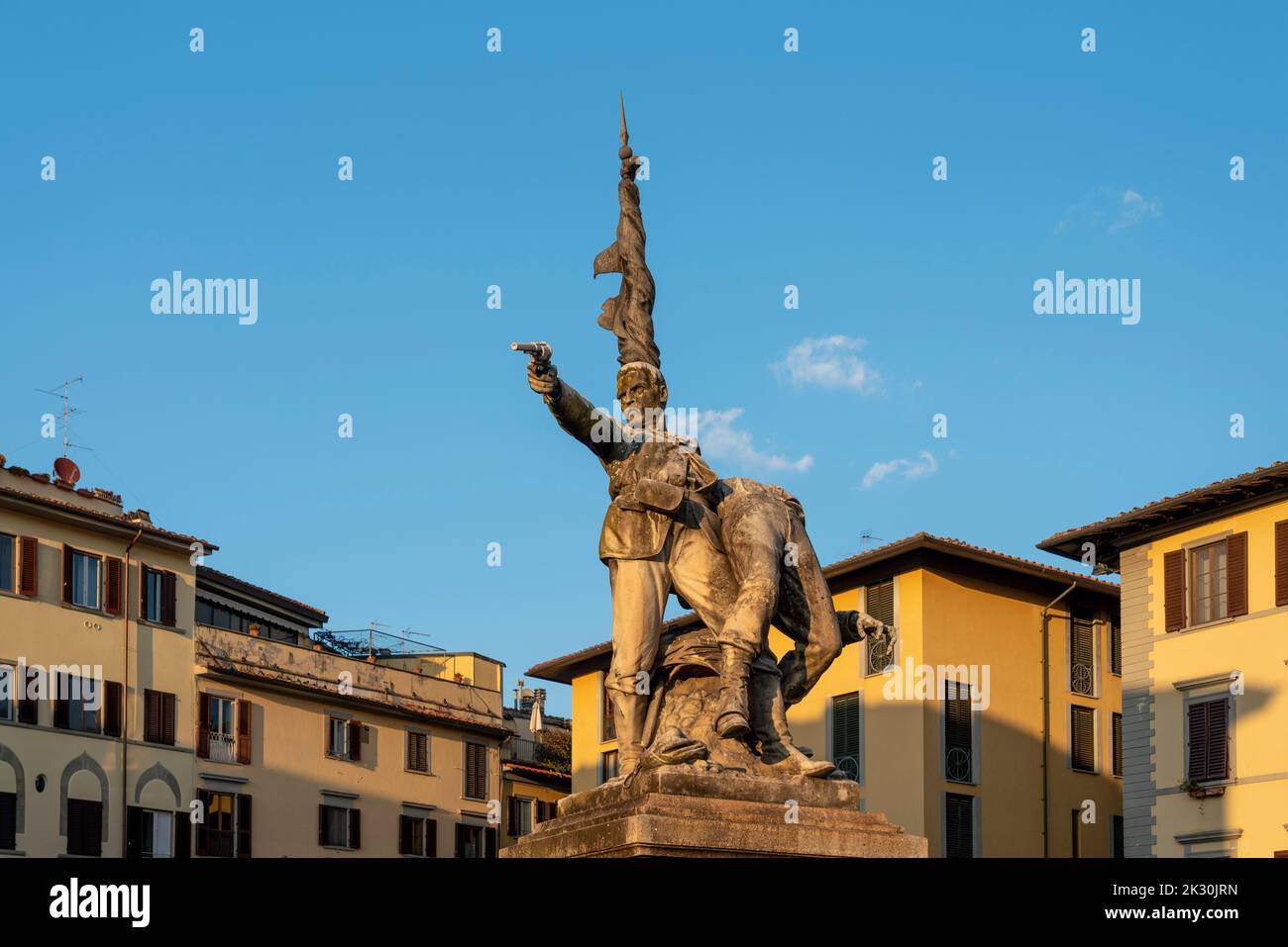 Italy, Tuscany, Florence, Monument to Those Fallen at Battle of Mentana ...