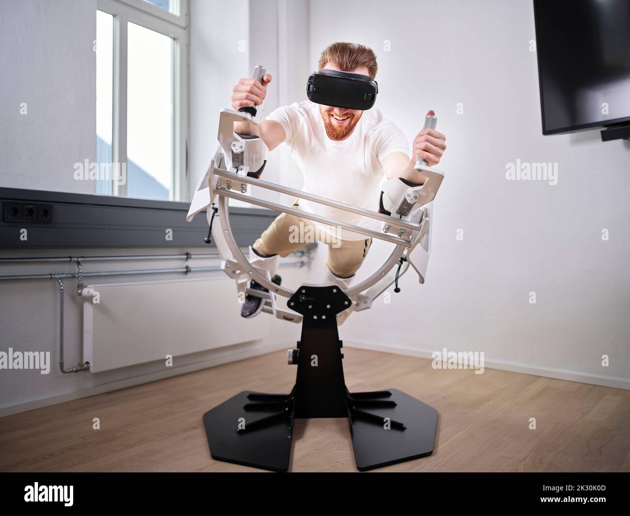 Full flight simulator hi-res stock photography and images - Alamy