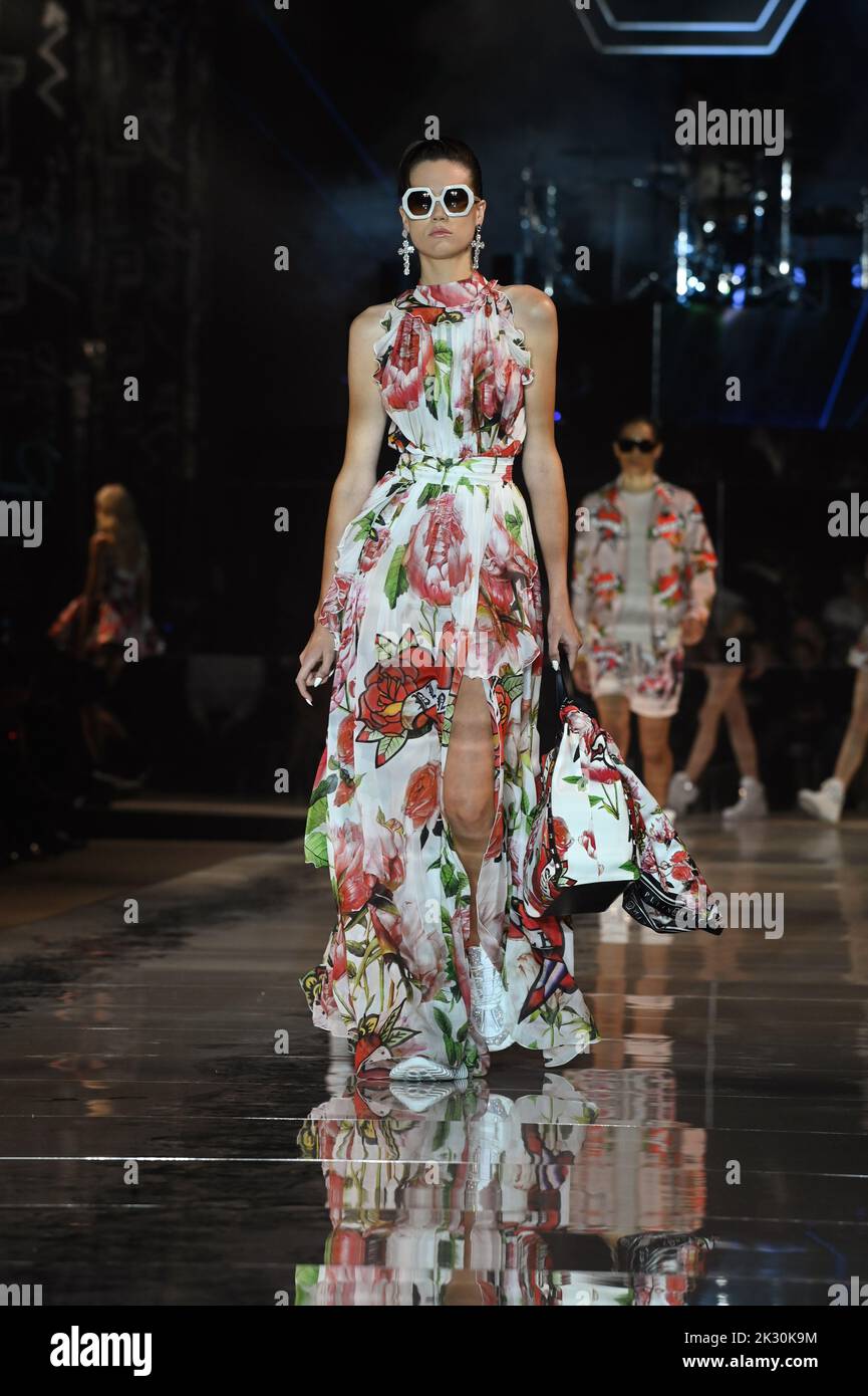 Milan, Italy. 23rd Sep, 2022. Milan, Milan Fashion Week, Woman Spring ...