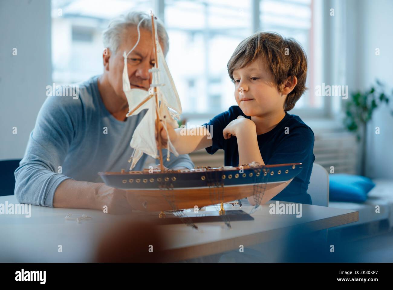 Boy model ship hi-res stock photography and images - Alamy