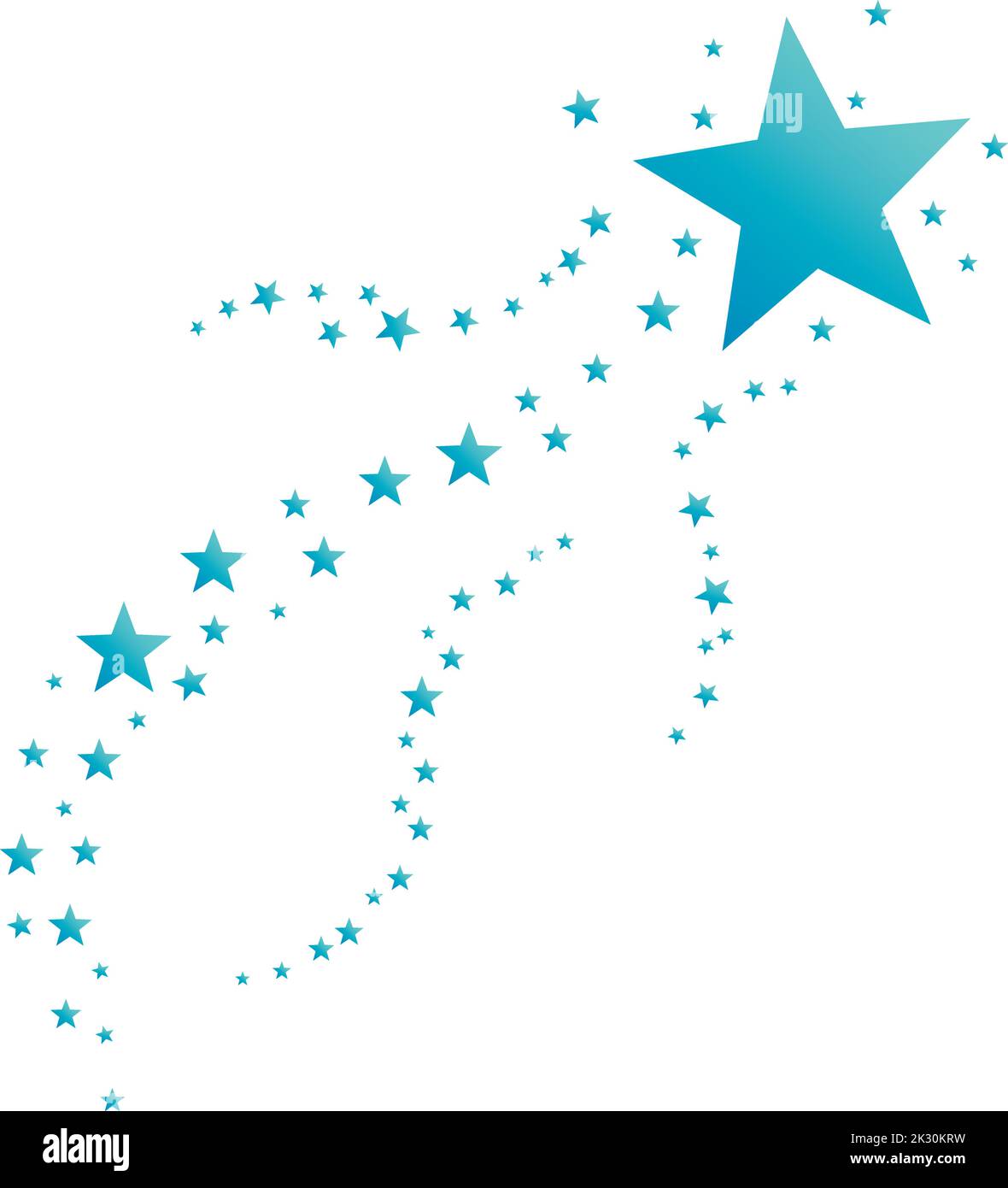 Blue Shooting Star Clip Art