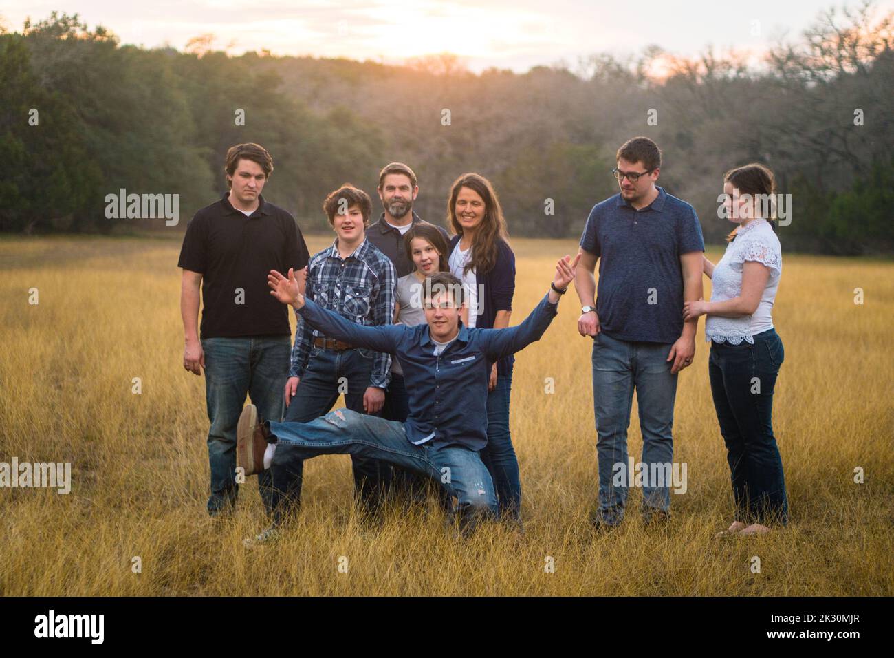 Silly and funny family photos Stock Photo - Alamy
