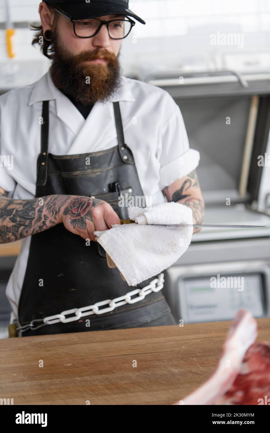 Knife tattoo hi-res stock photography and images - Alamy