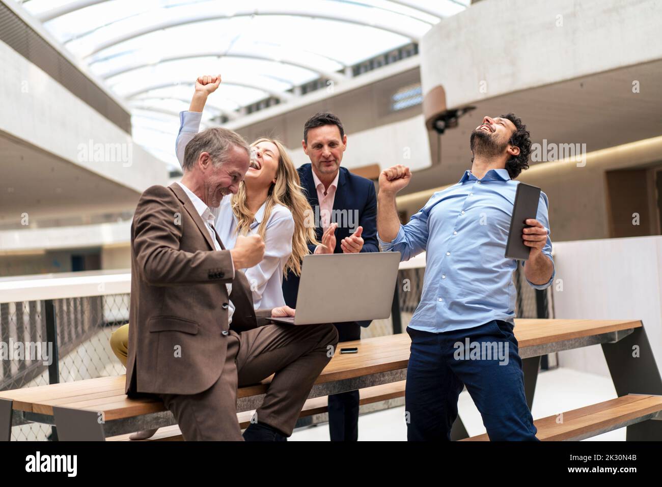 Celebrating good news hi-res stock photography and images - Alamy