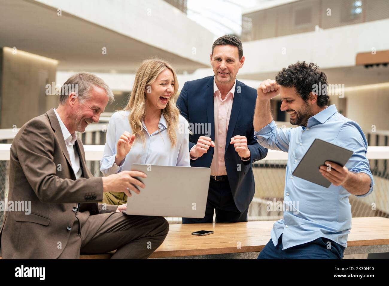 Business people celebrating success in hi-res stock photography and ...