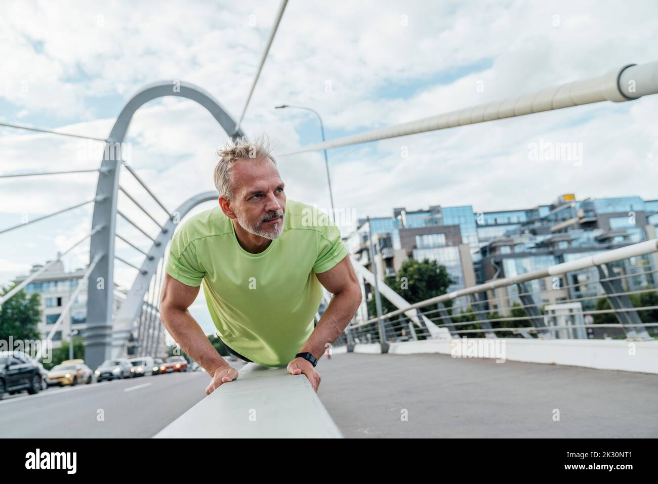Training in nature working out hi-res stock photography and images - Alamy