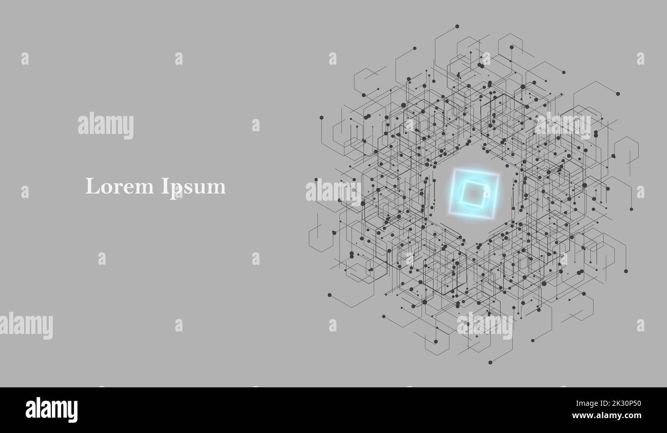 abstract black hexagon, network image, geometric gray texture ...