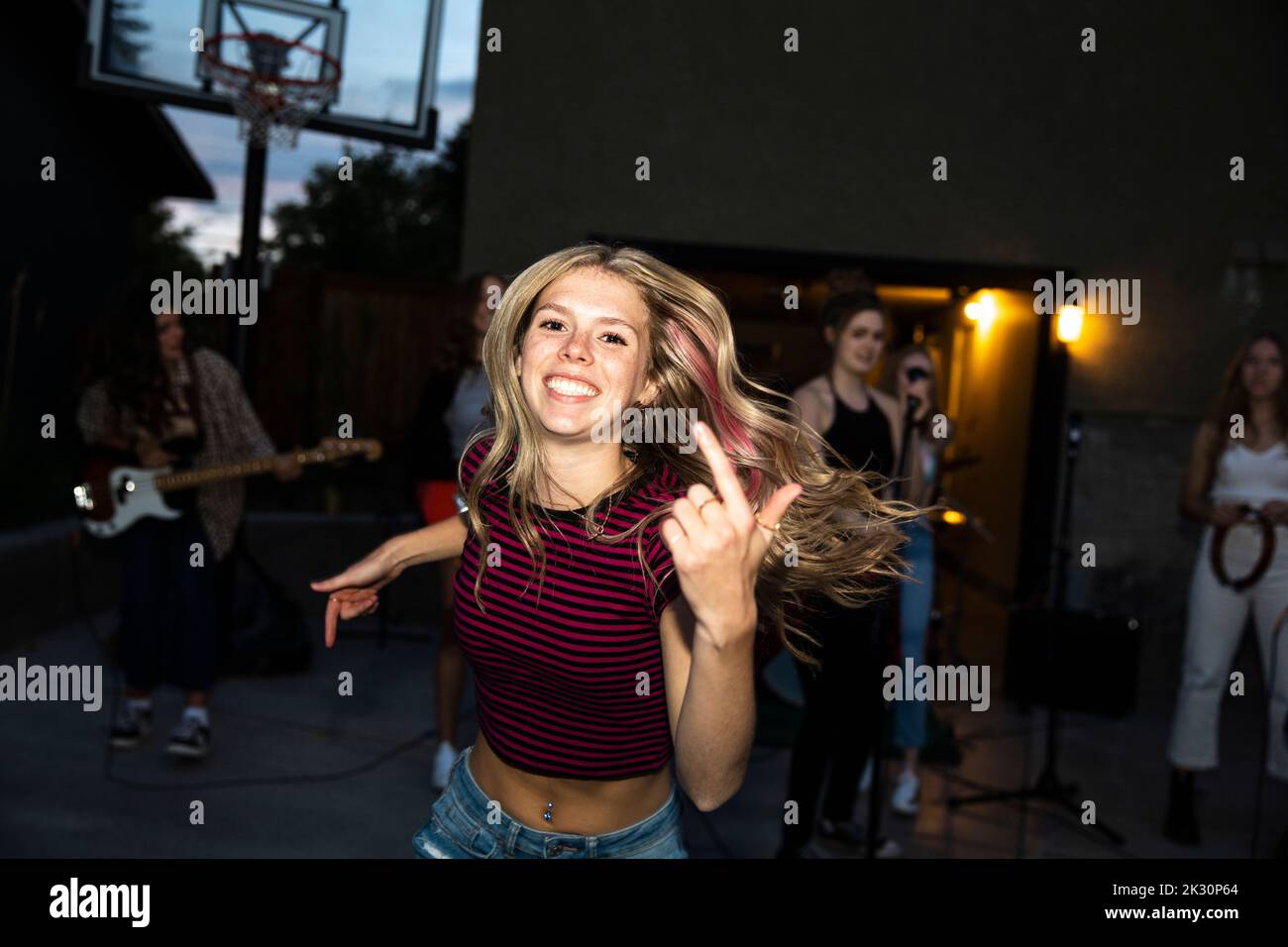 Beautiful girl dancing hi-res stock photography and images - Alamy