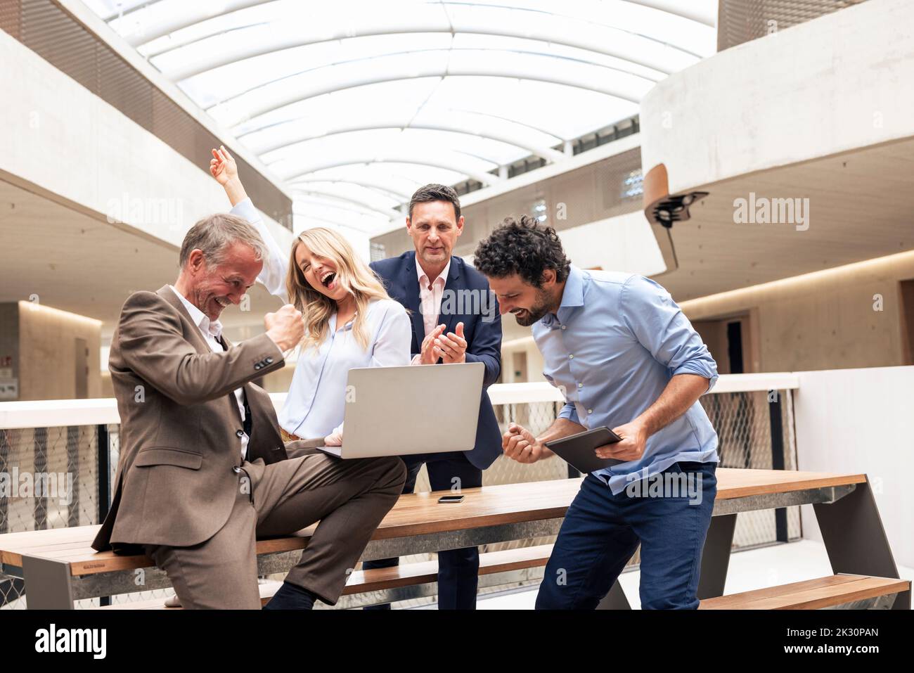 Business people celebrating success in hi-res stock photography and ...
